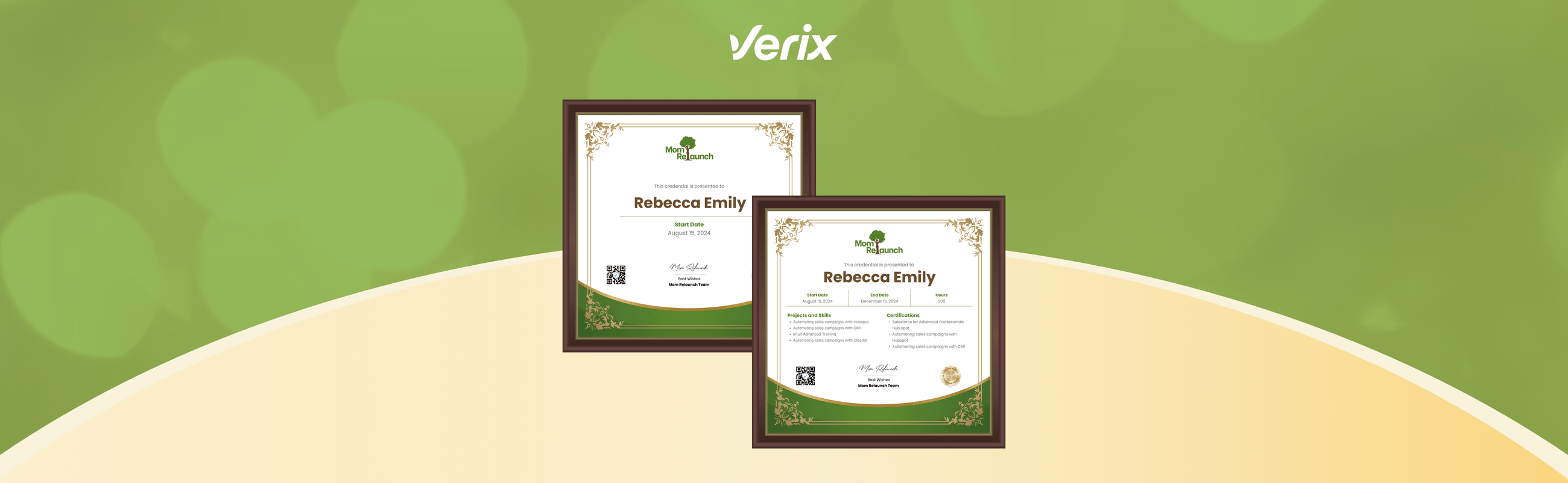 Mom Relaunch: Strengthening women with dynamic blockchain credentials | Verix